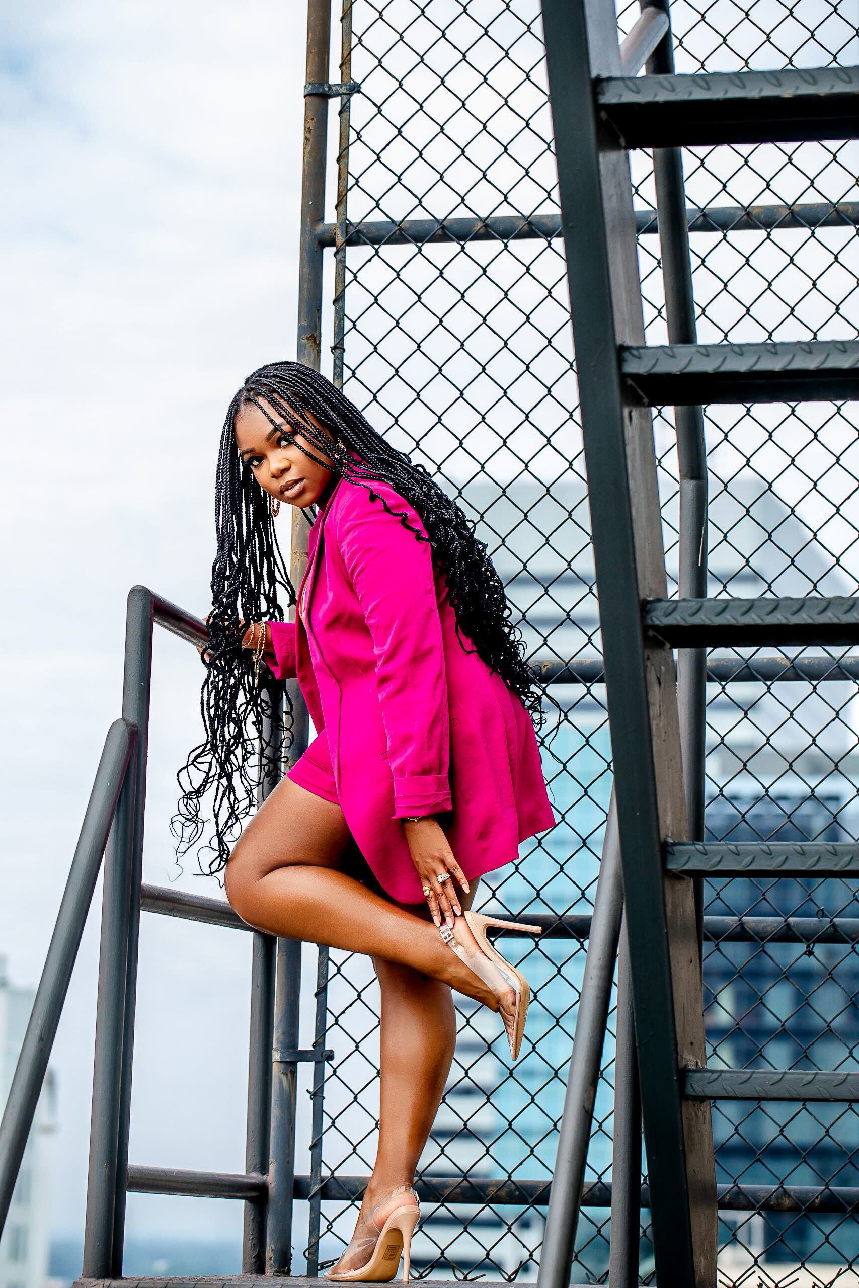 Showing Godfidence In A Pink Summer Suit - Lakia Christina